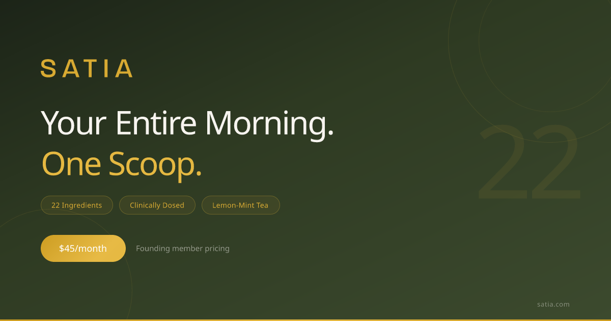 Satia Morning | Your Entire Morning. One Scoop.